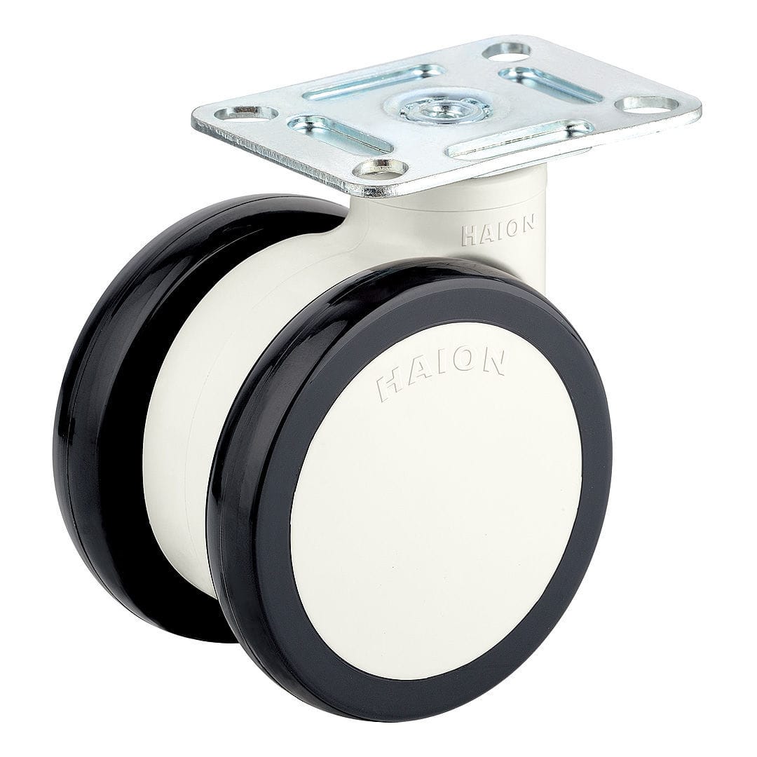 Medical trolley wheel - H322-6P075UNB - Haion Caster - for hospital bed ...