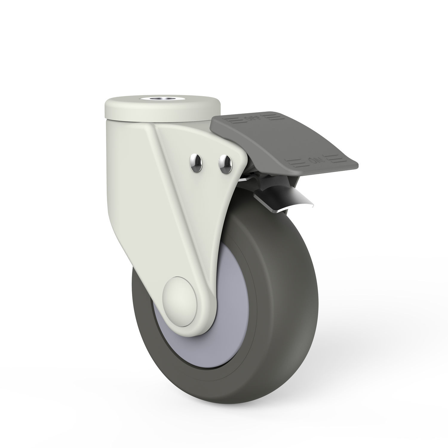 Polyamide wheel - 4TPEPB2KA - TKS Casters - with brake / swiveling