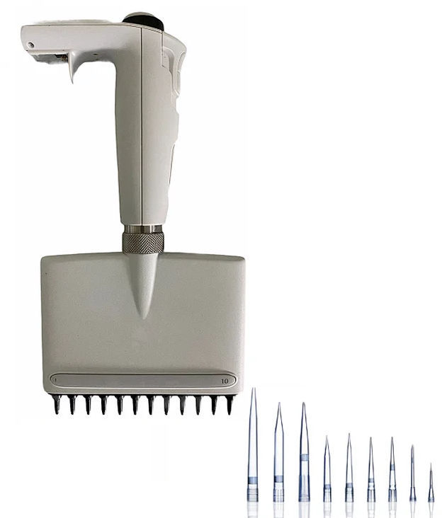 Electronic pipette - AELAB 12 - AE Lab.Ltd - 12-channel / variable-volume
