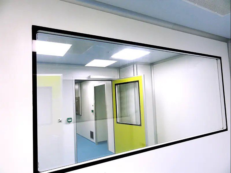 Cleanroom window - Albian Group - sliding