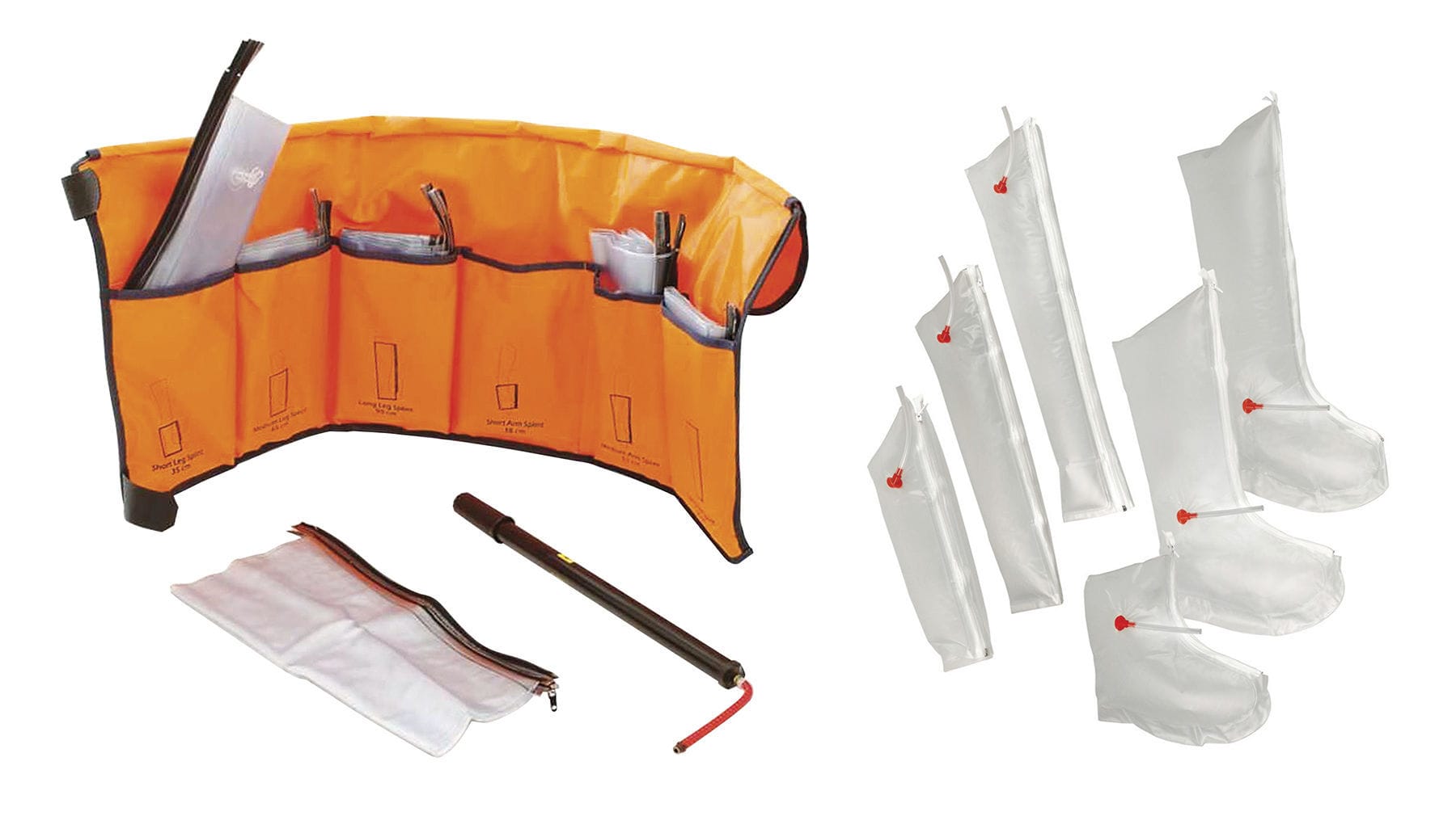 Inflatable emergency splint / leg / arm / hand - AmbulanceMed