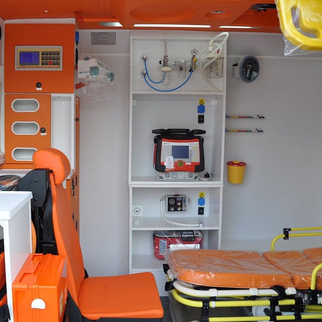 Intensive care ambulance - Volkswagen Amb14 - AmbulanceMed - patient ...