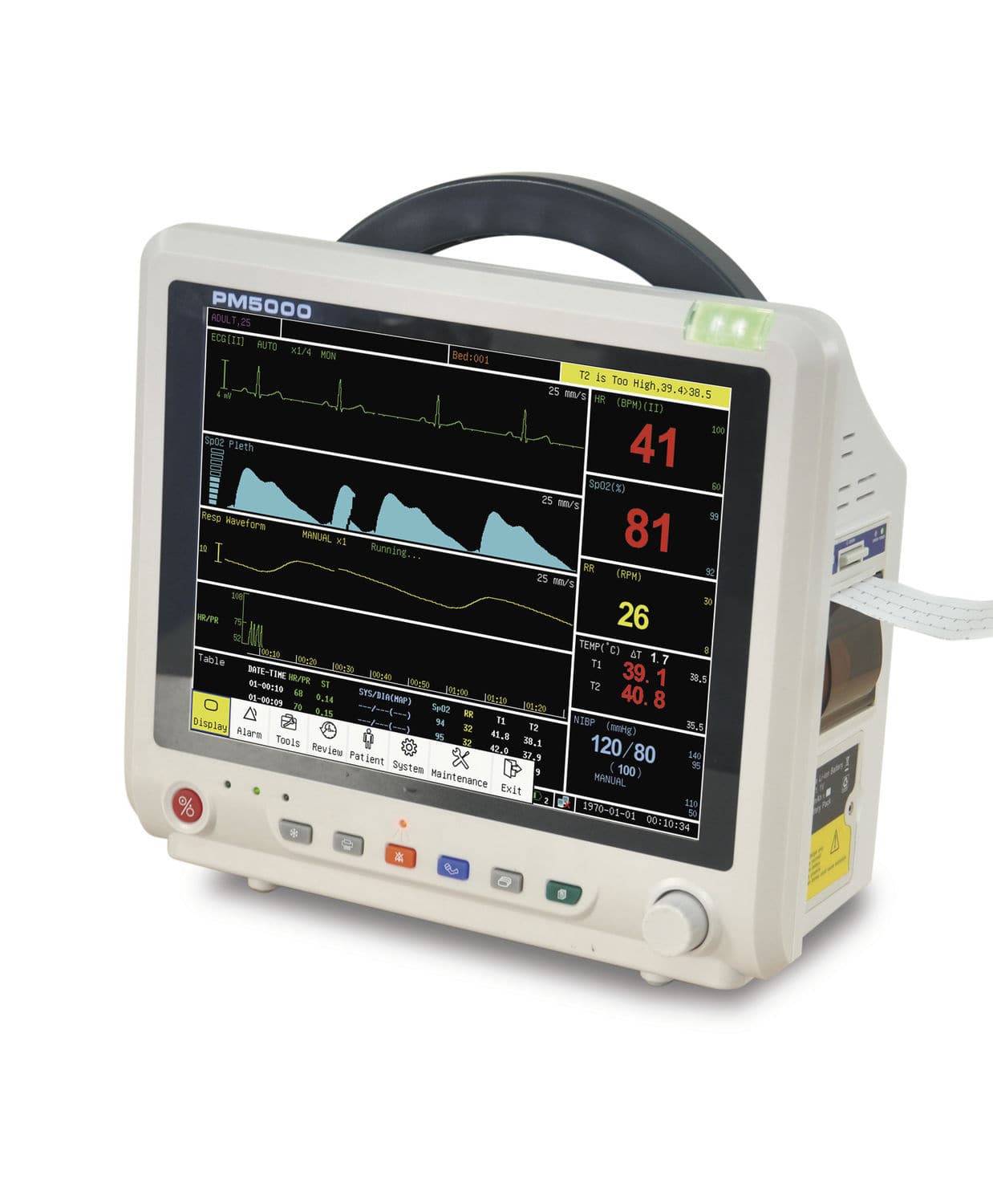 Portable patient monitor - PM5000 - AvantSonic - tabletop / trolley ...