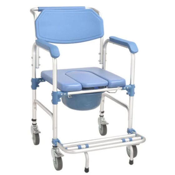 Commode chair with armrests - Jianlian Homecare Products - on casters ...