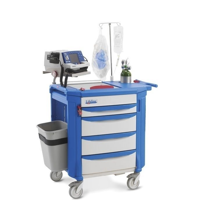 Emergency trolley - LIFELINE - WEPPES Solutions - intensive care / for ...