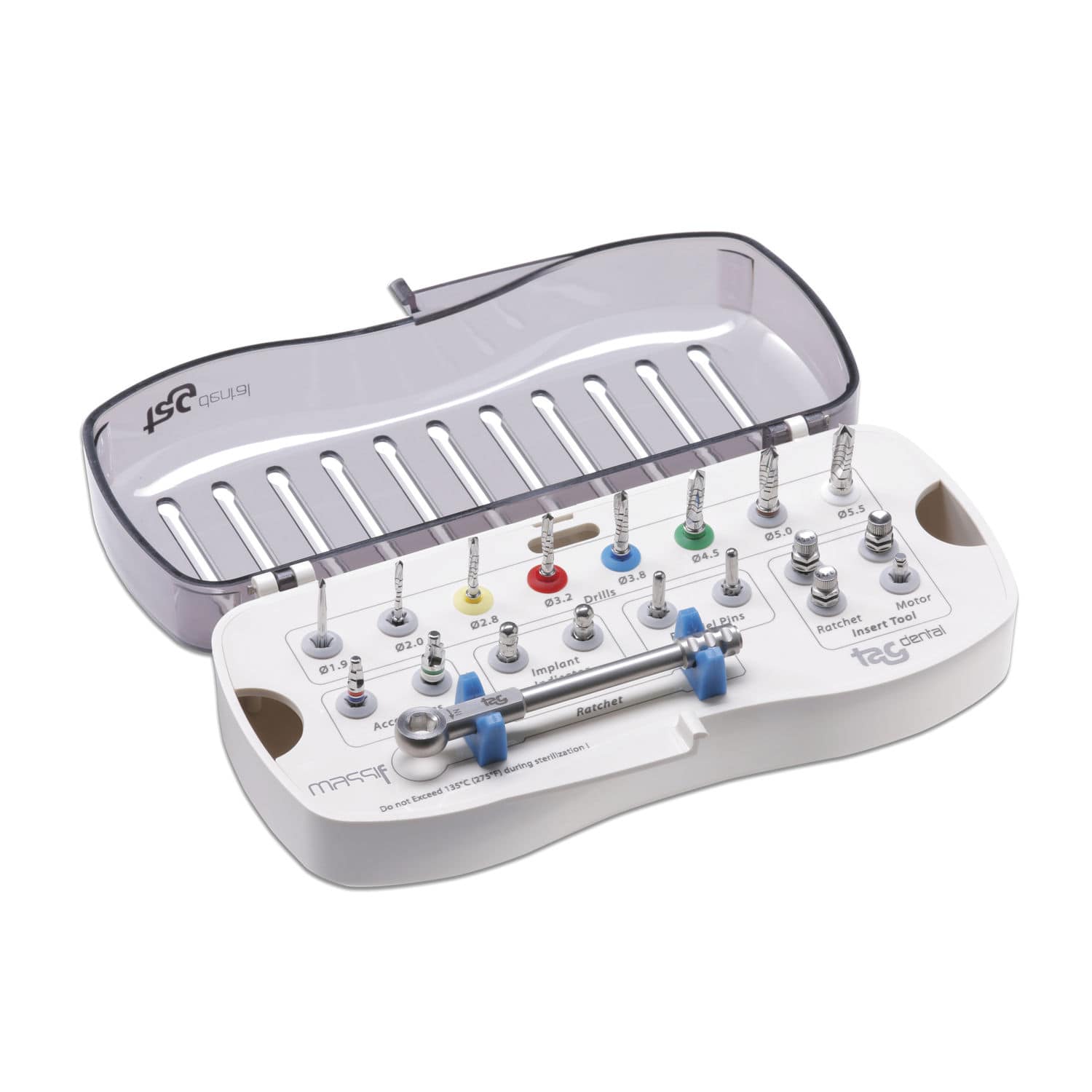 Dental implant surgery instrument kit - Compact Massif - TAG Dental