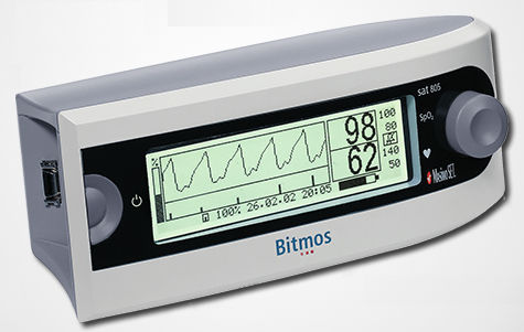 Compact pulse oximeter - sat 805 - Bitmos GmbH - benchtop / home care / USB