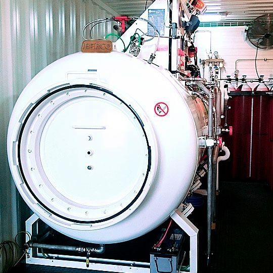 Decompression hyperbaric chamber - IB-1 series - IBERCO - containerized / multiplace