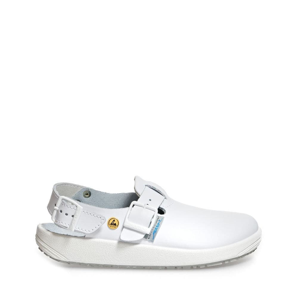 Unisex hospital clog - 02-0005100 - ABEBA - anti-slip / anti-static / white