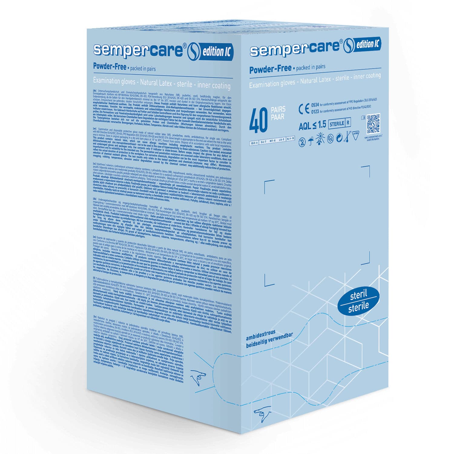 Latex gloves - edition IC - Sempermed Industrial - examination / hygiene / powder-free