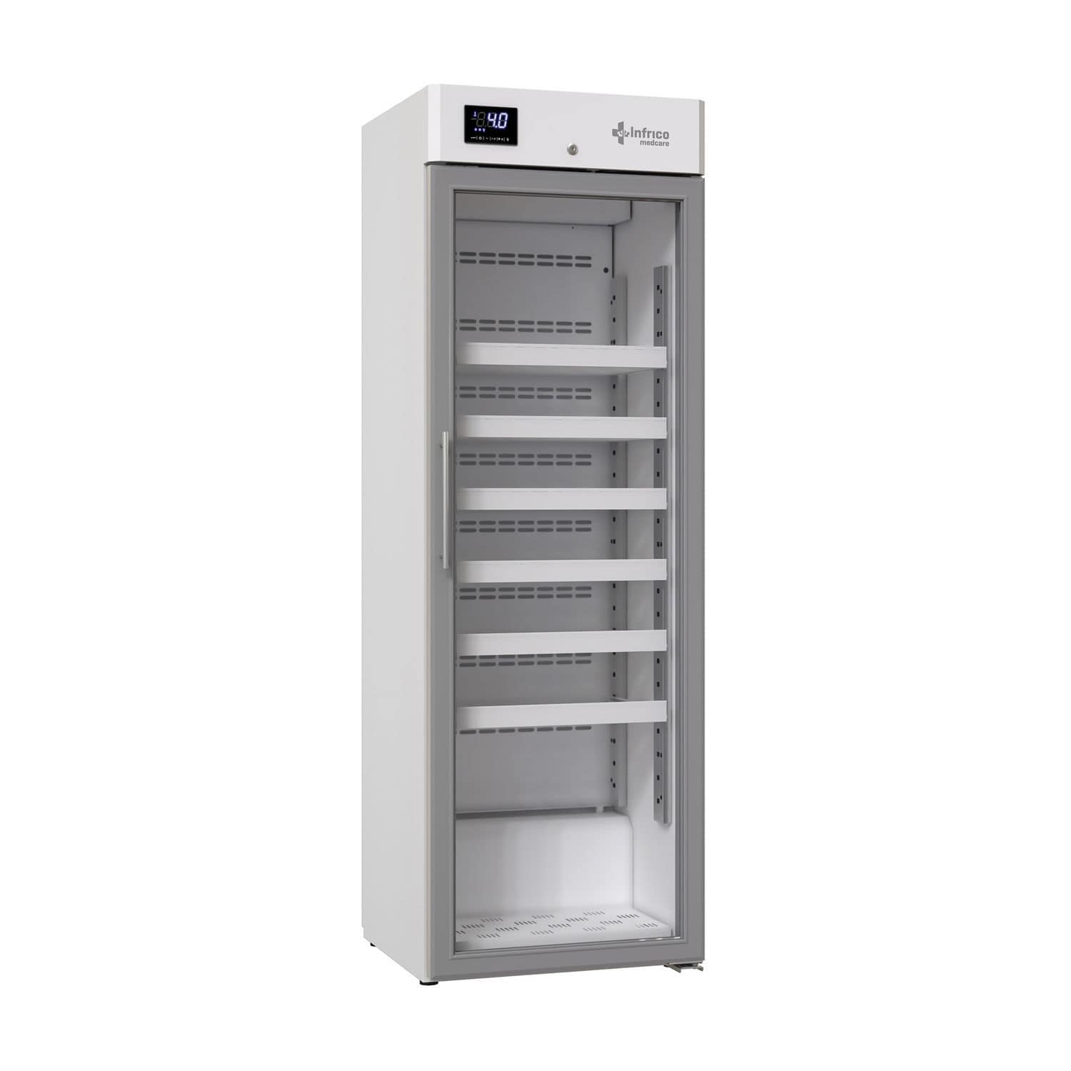 Pharmacy refrigerator - PER 37G - Infrico - cabinet / vertical / 1-door