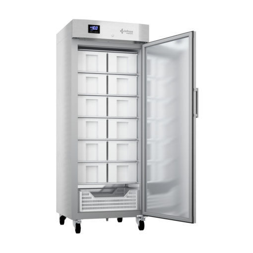 Laboratory freezer - LEUF60S - Infrico - vertical / 1-door / anti-corrosion