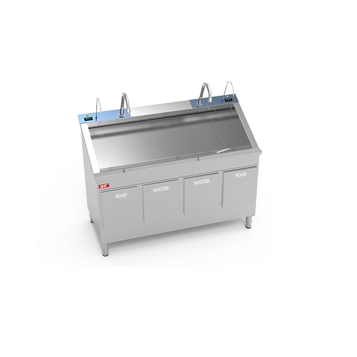 Medical sink - DKE2 - BNT - laboratory / 2-station / stainless steel