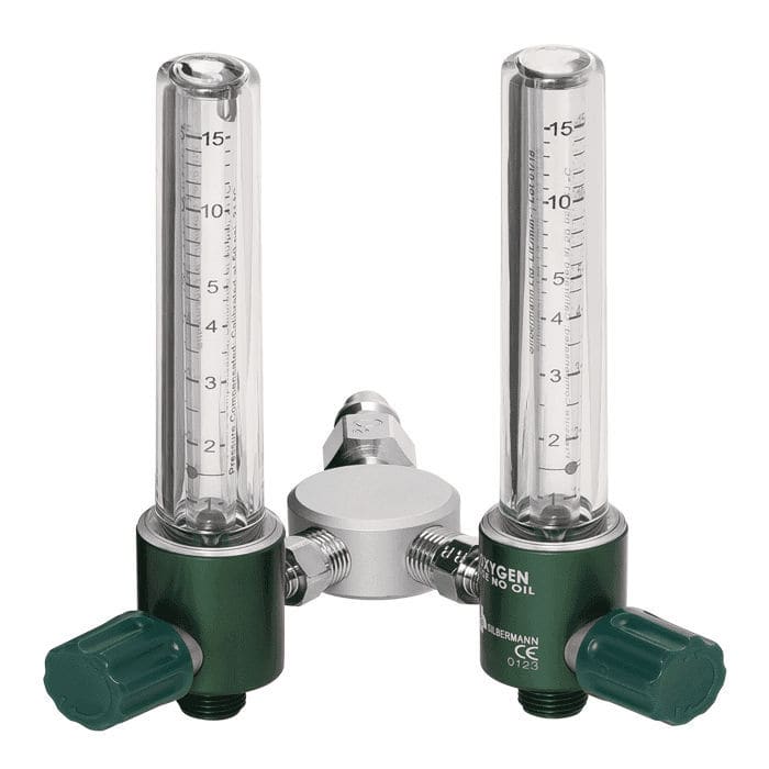 Variable-area flow meter - 4595100 - Silbermann Technologies - double ...