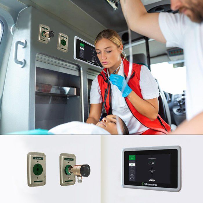 Oxygen supply system - Silbermann Technologies - compact / emergency
