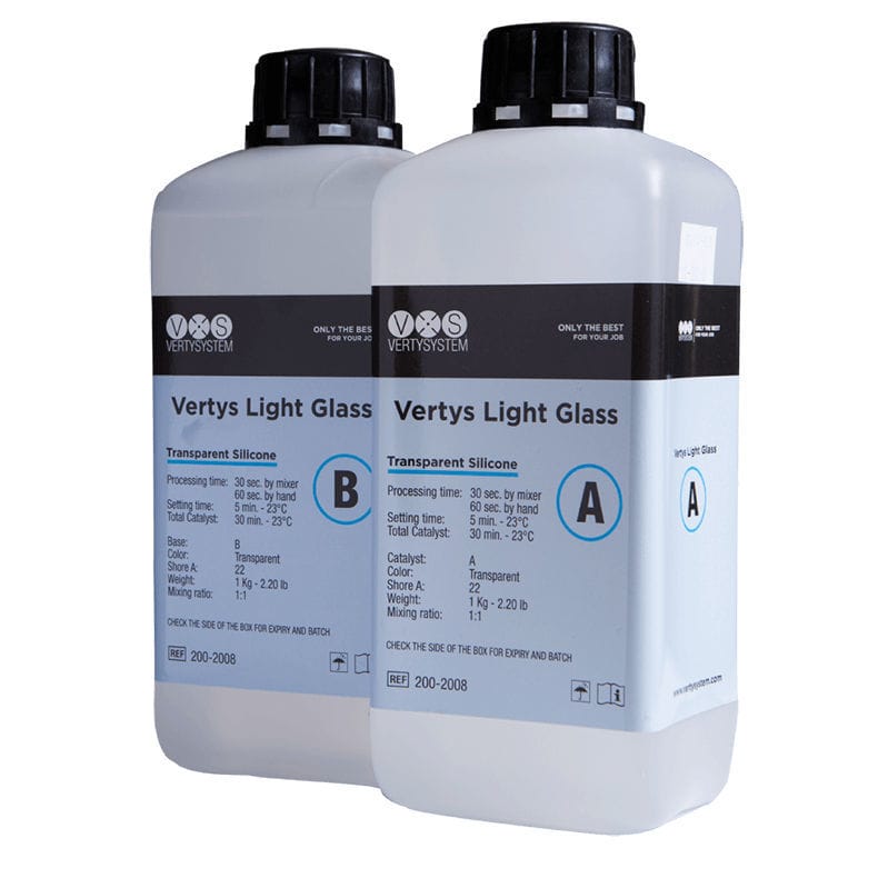Silicone dental material - Light Glass - Vertysystem - A.Gree SRL - for dental restorations