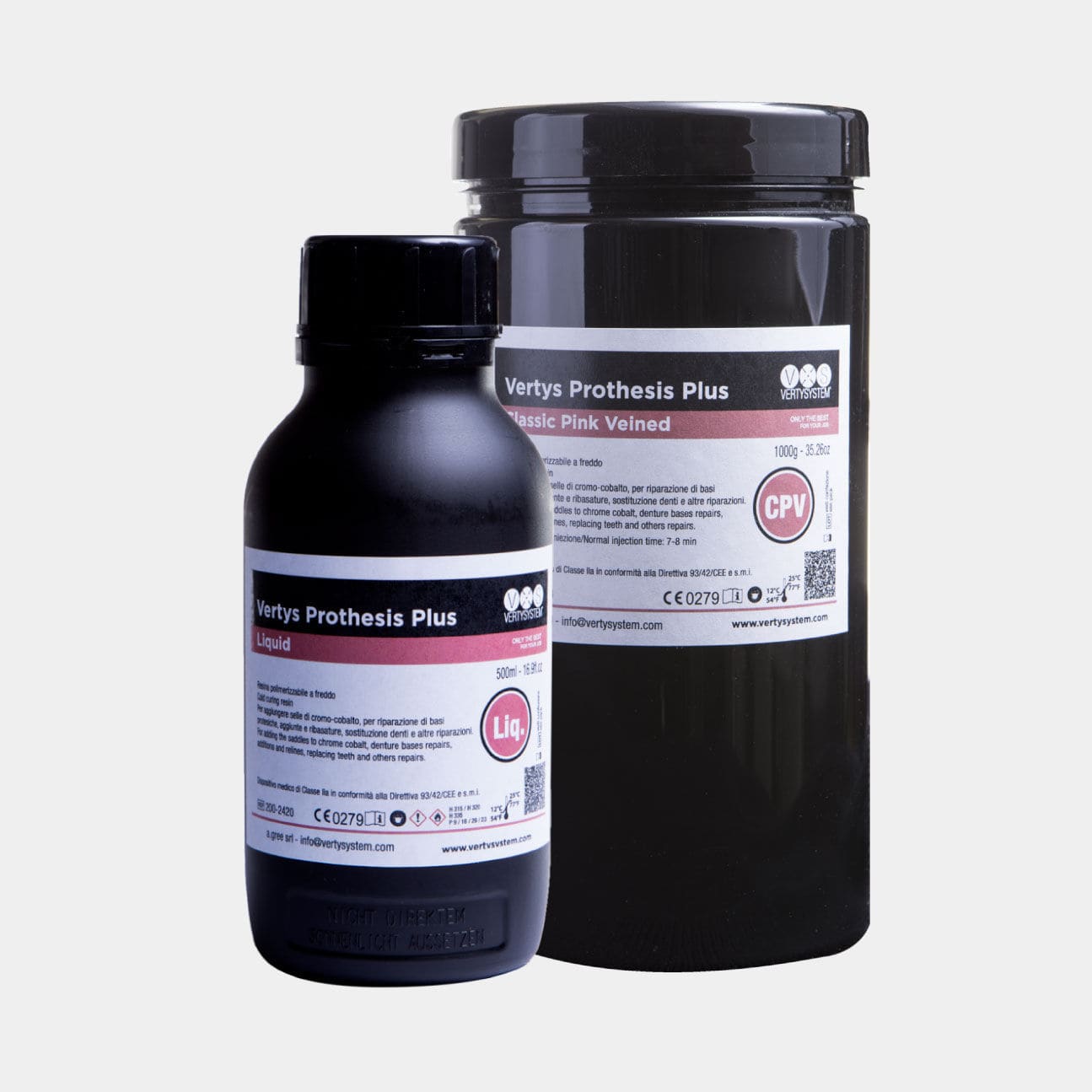 Resin dental material - Prothesis Plus - Vertysystem - A.Gree SRL - for dental restorations