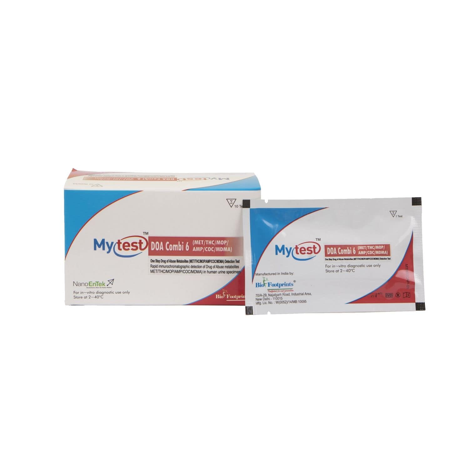 Drug detection test kit - Mytest - Biofootprints Healthcare Pvt Ltd ...