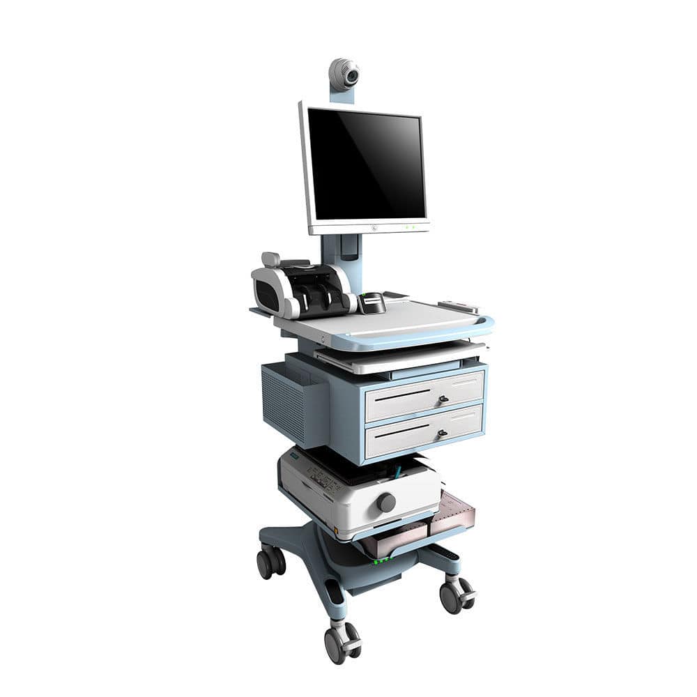 Medical computer trolley - FG-H-07 - Fangge Medical - mobile / with drawer