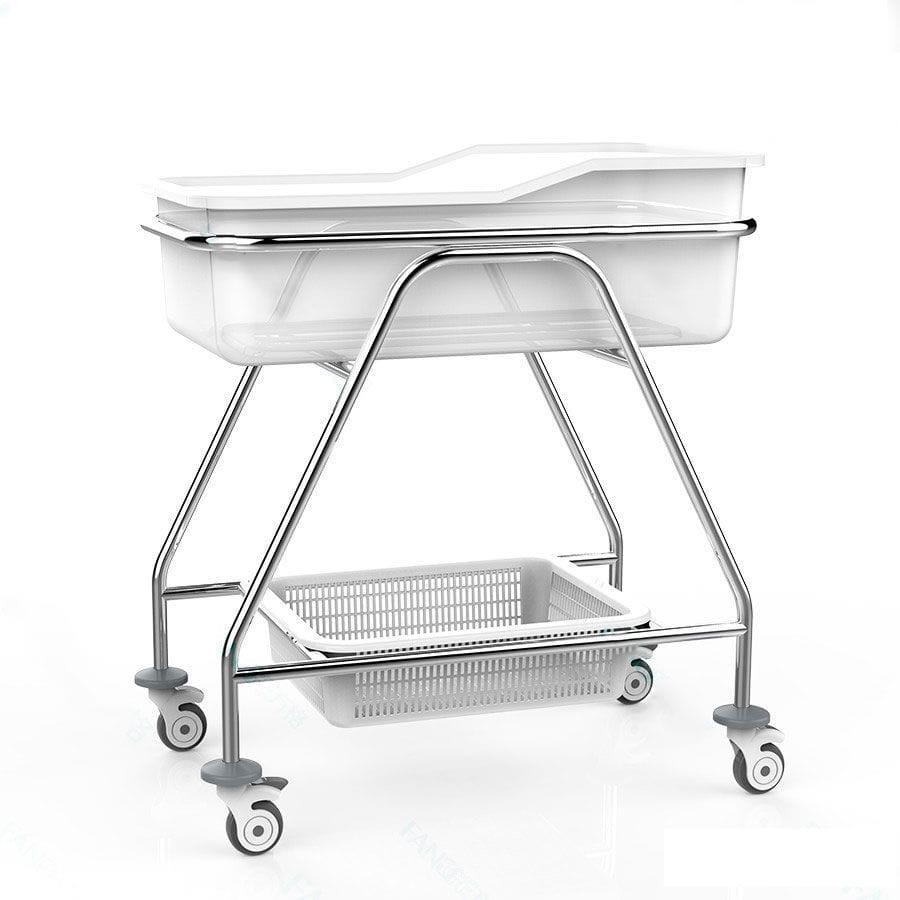 Hospital bassinet on casters - A05-I - Fangge Medical - stainless steel