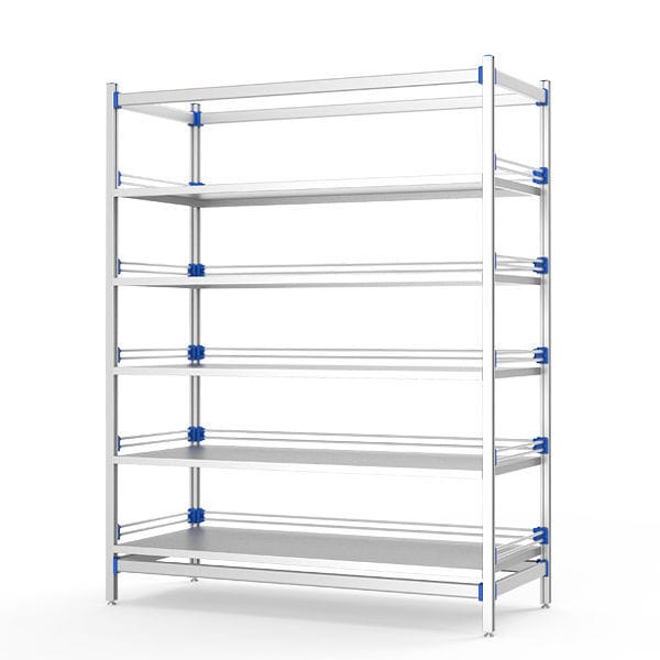 5-shelf shelving unit - FG-B-05F - Fangge Medical - for container ...