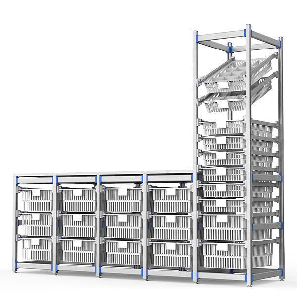 Modular shelving unit - FG-P-40/3F04/10F - Fangge Medical - for basket ...