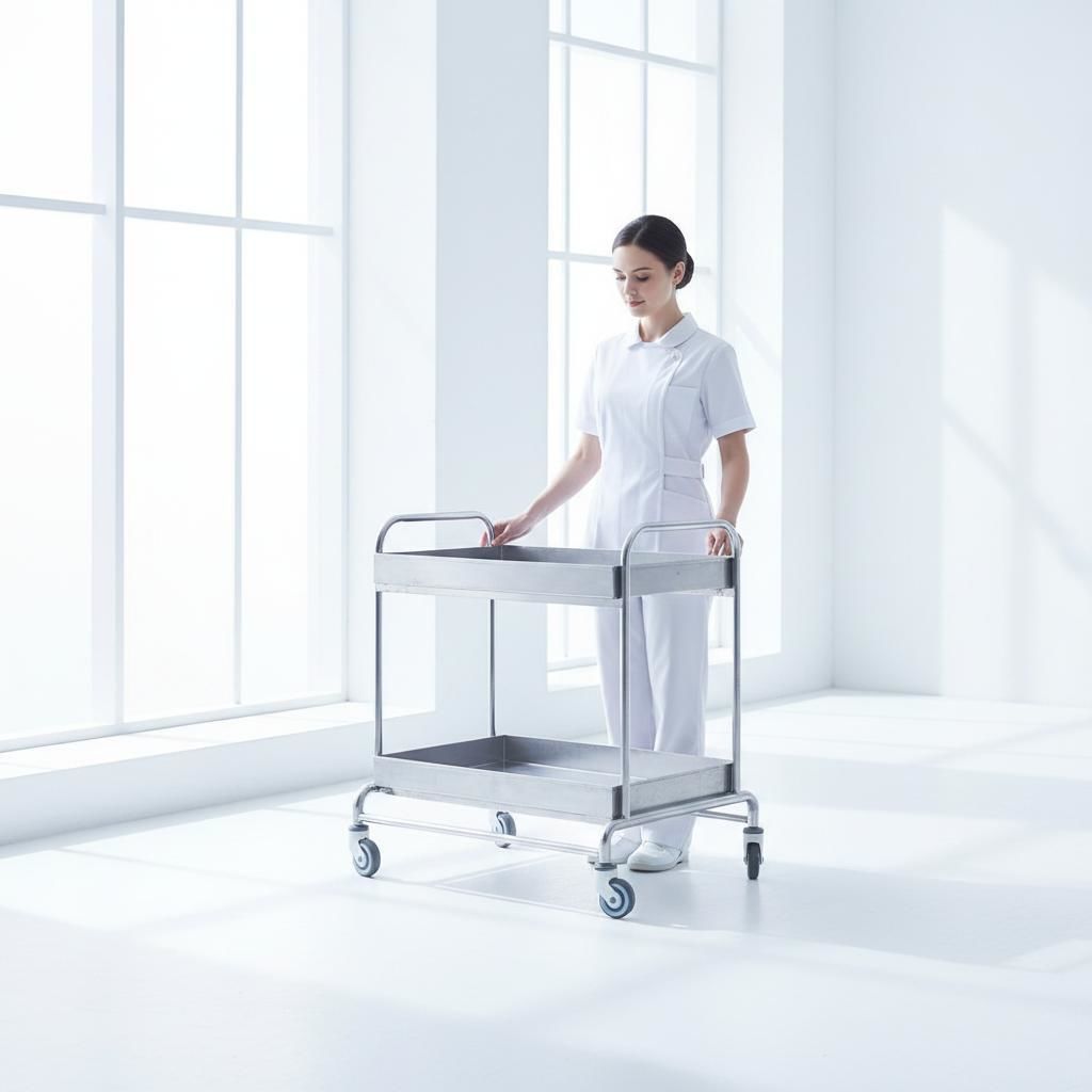 Hospital trolley - B20 - Fangge Medical - utility / stainless steel / 2 ...