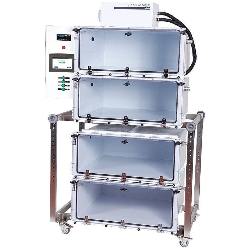 Animal research induction chamber - MSVF-4 - Euthanex - for euthanasia