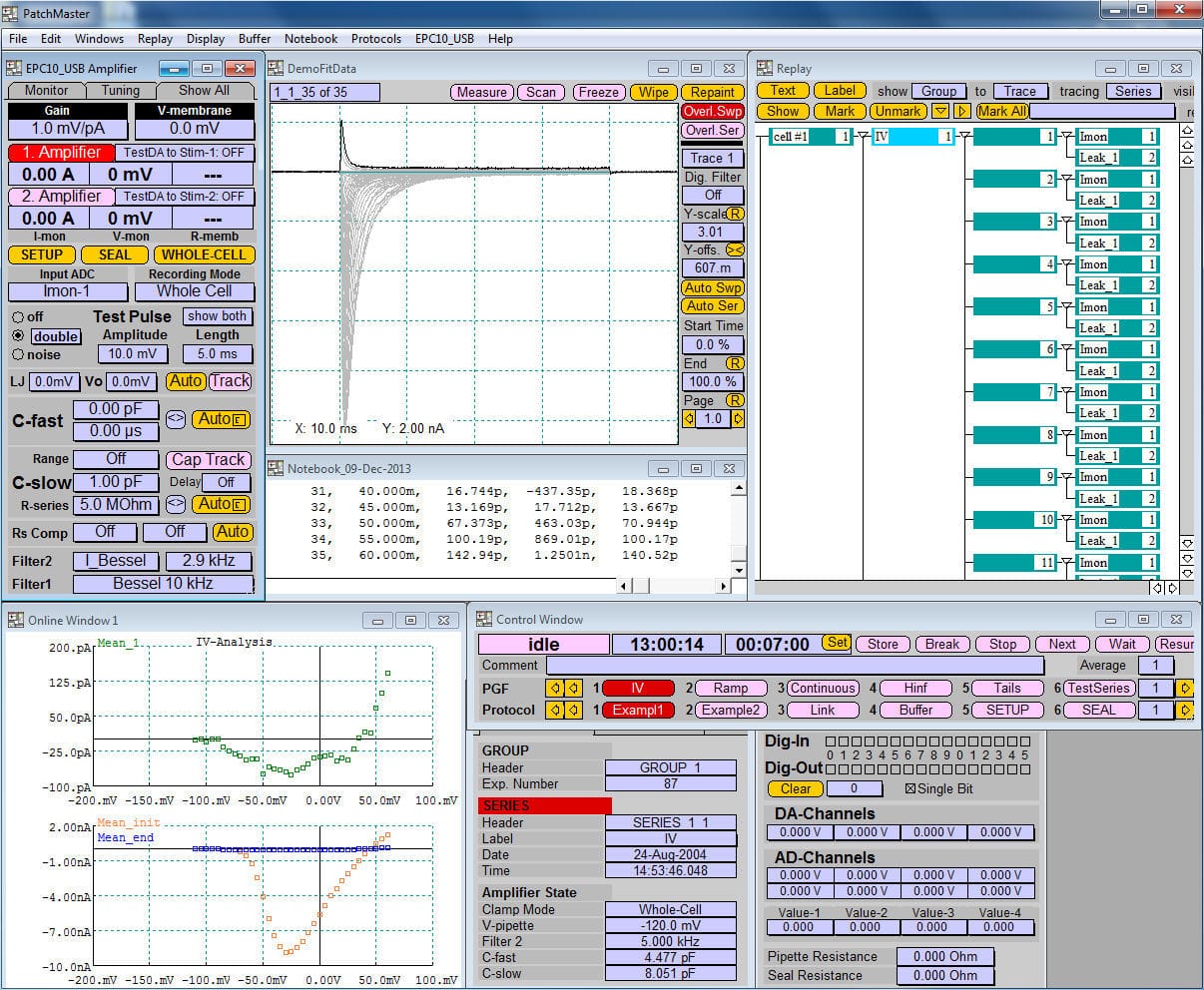 Analysis software - PATCHMASTER - HEKA - for control / acquisition / design