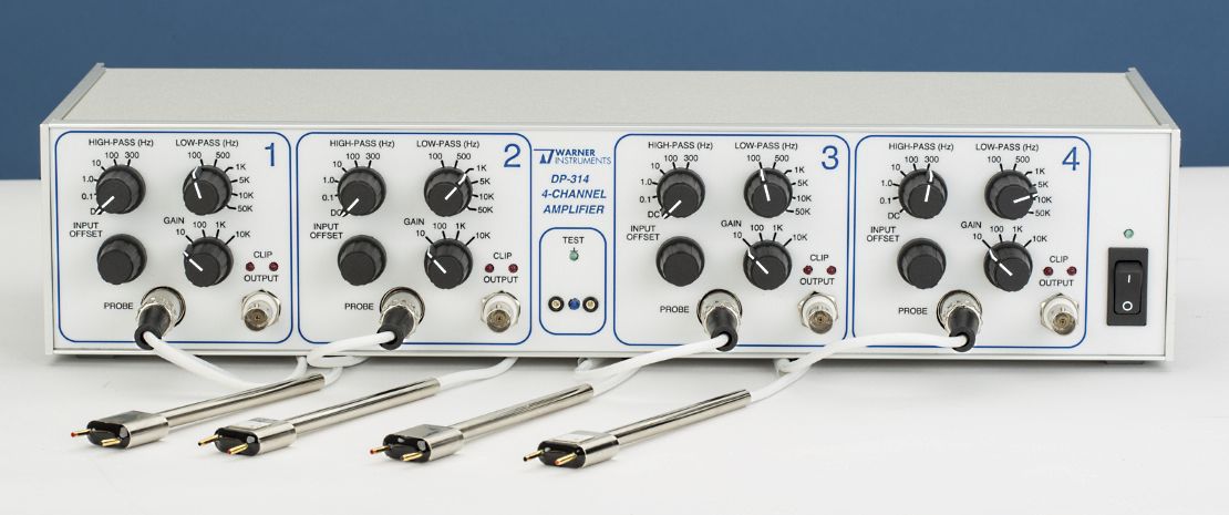 EEG electrophysiology amplifier - DP-314 - Warner Instruments - for ...