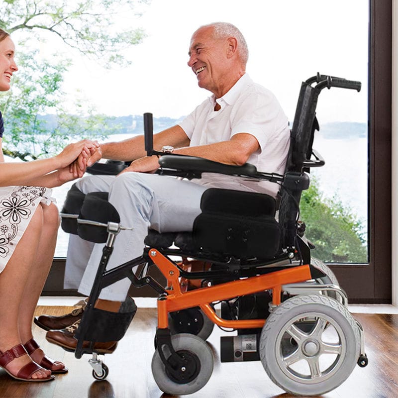 Electric wheelchair - WG139 - WEGO Medical - outdoor / with legrest / black