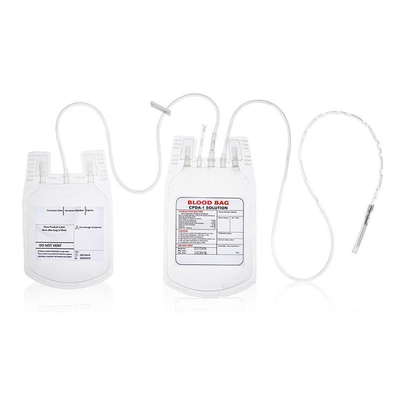 Double blood bag - WEGO Medical - CPDA-1 / PVC / whole blood filter ...