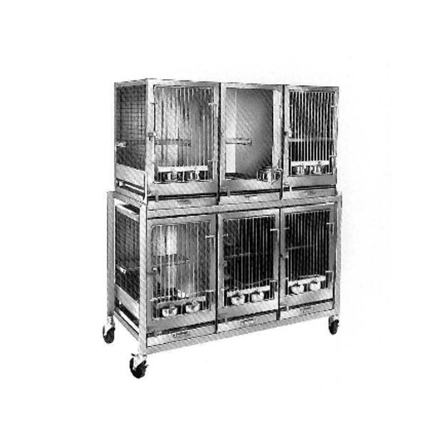 Cat animal research cage - LAB PRODUCTS - modular / two-level