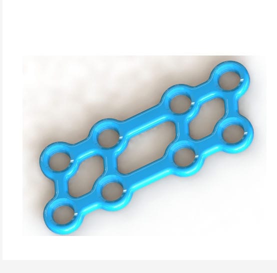 Hand compression plate - 1408-1612 - SurgTech - locking / titanium