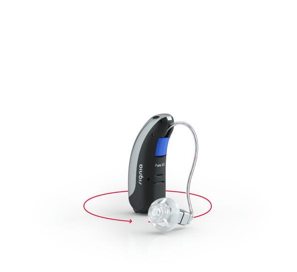 Mini RIC hearing aid - Pure™ 312 Nx. - Signia - remote-controlled