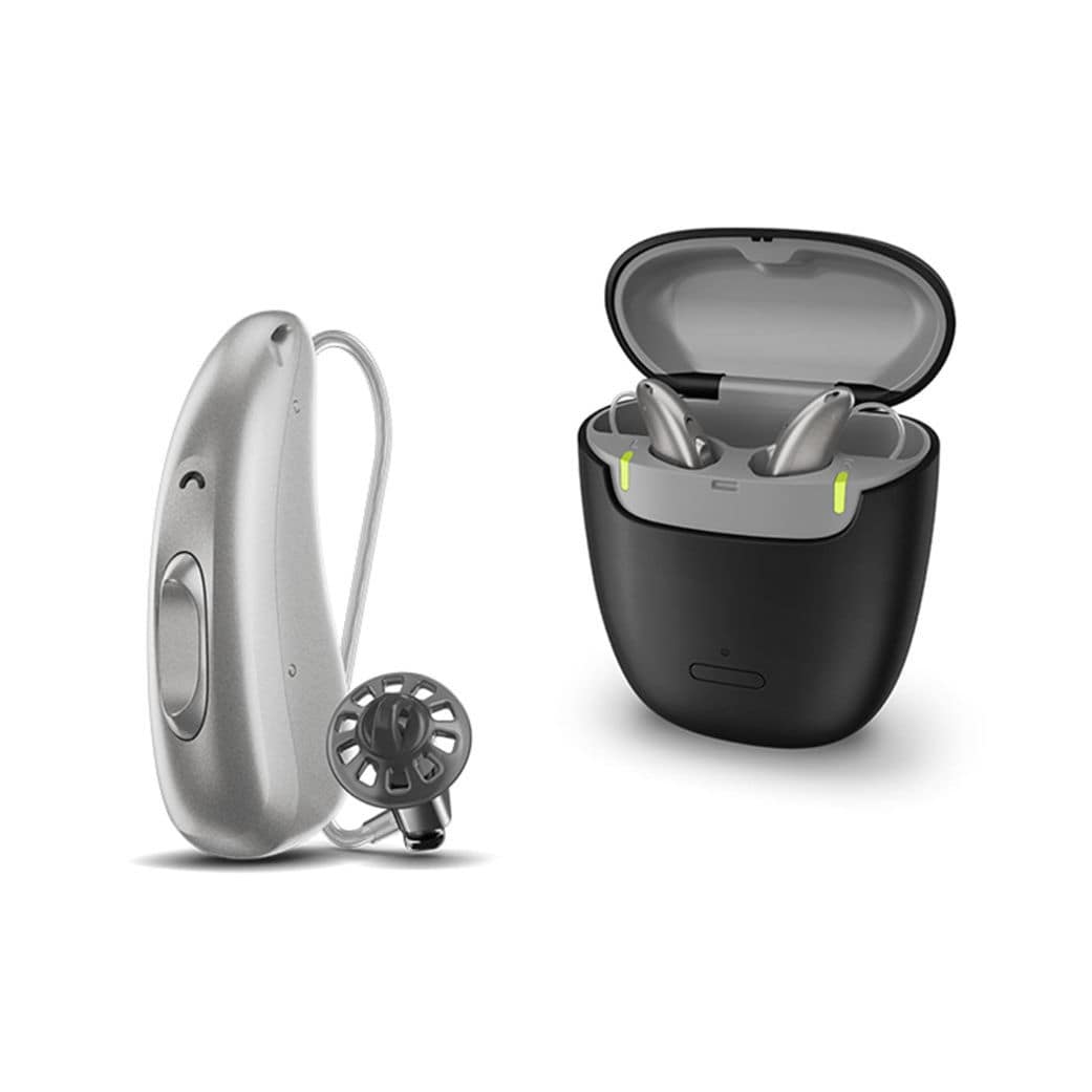 RIC hearing aid - R Li T 7 - Audio-Service - telecoil / beige / brown