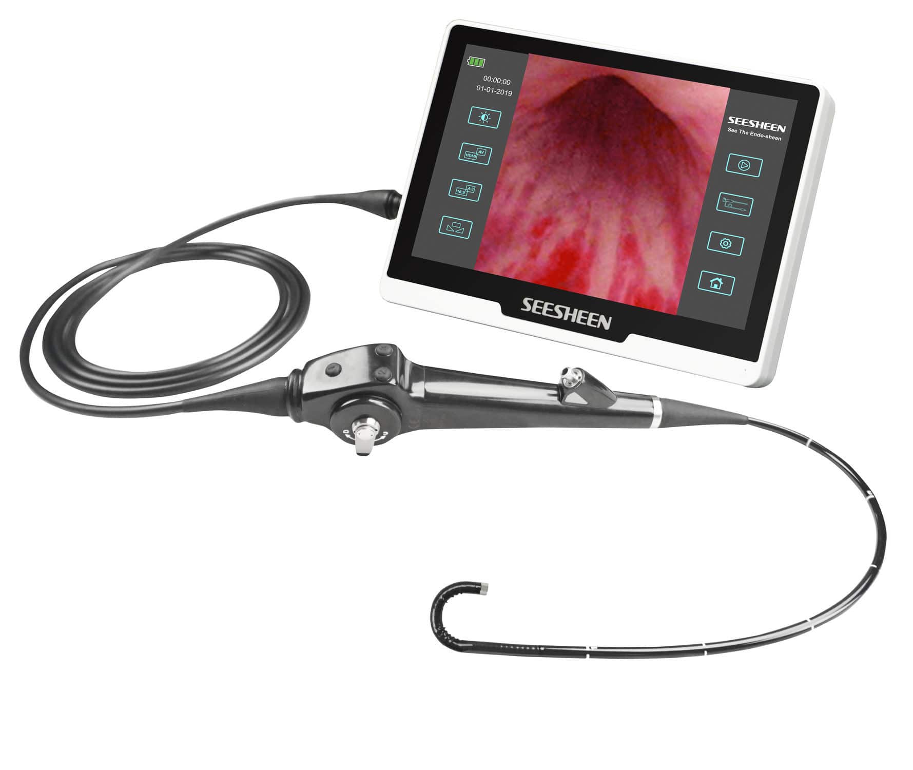 Video cystoscope with integrated video monitor - CY-1355 - Zhuhai ...