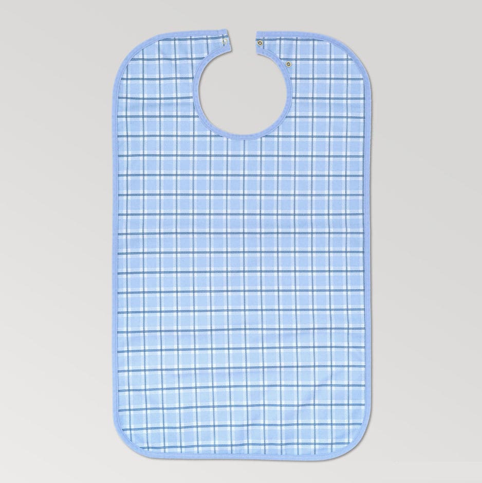 Reusable medical bib - 2115838 - Textiles Rumbo - adult / blue / white