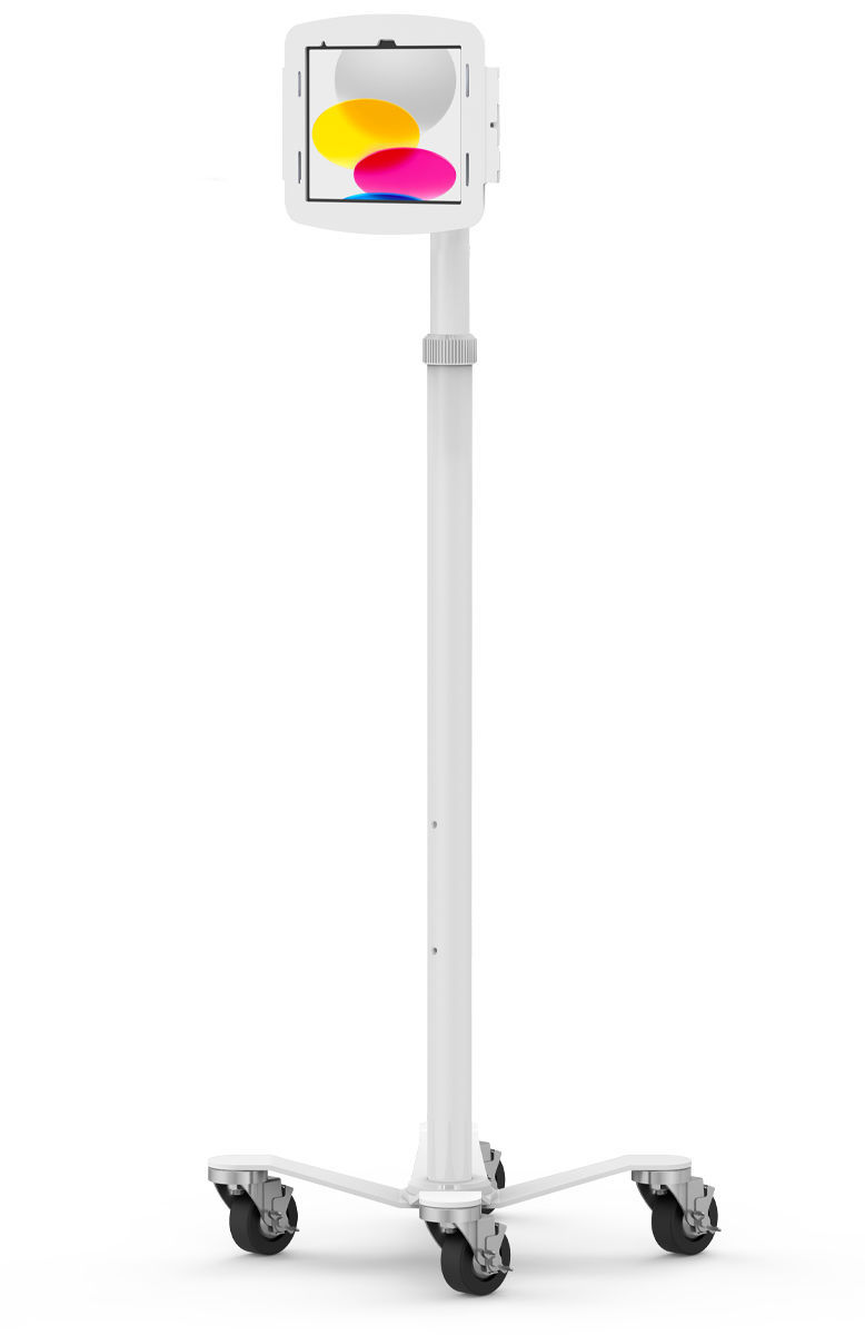 Tablet computer cart - iPad Medical Rolling Kiosk - Rise Freedom ...