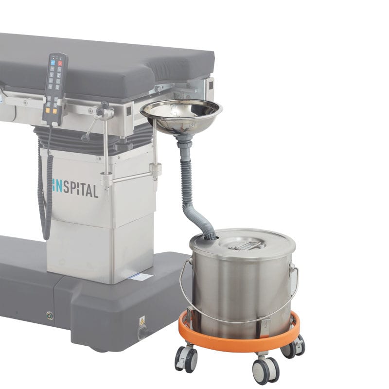 Surgery table-mounted surgical basin stand - OT60.13 - Inspital Medical ...