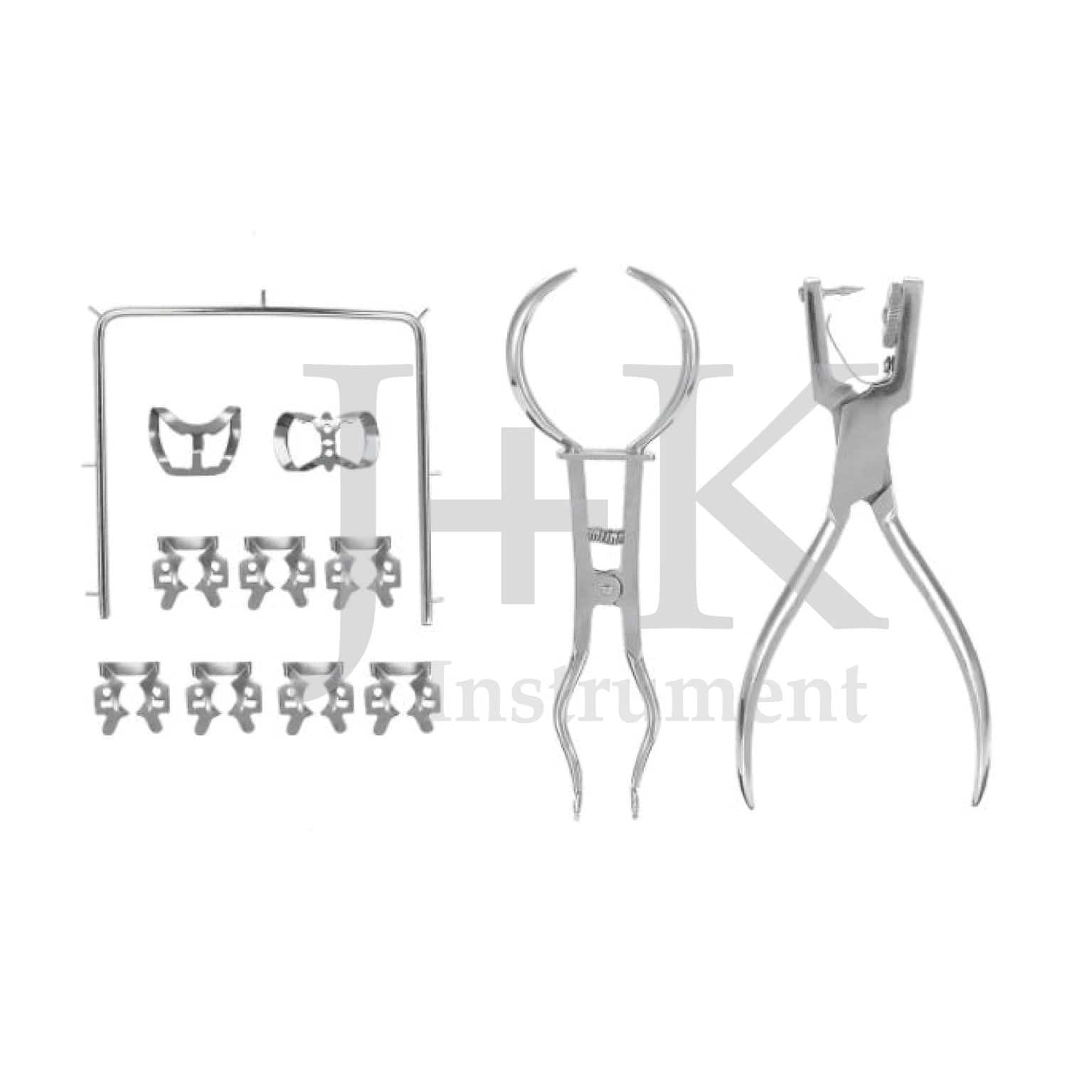 Rubber dam instrument kit - 18-98-105 - J+K Chirurgische Instrumente