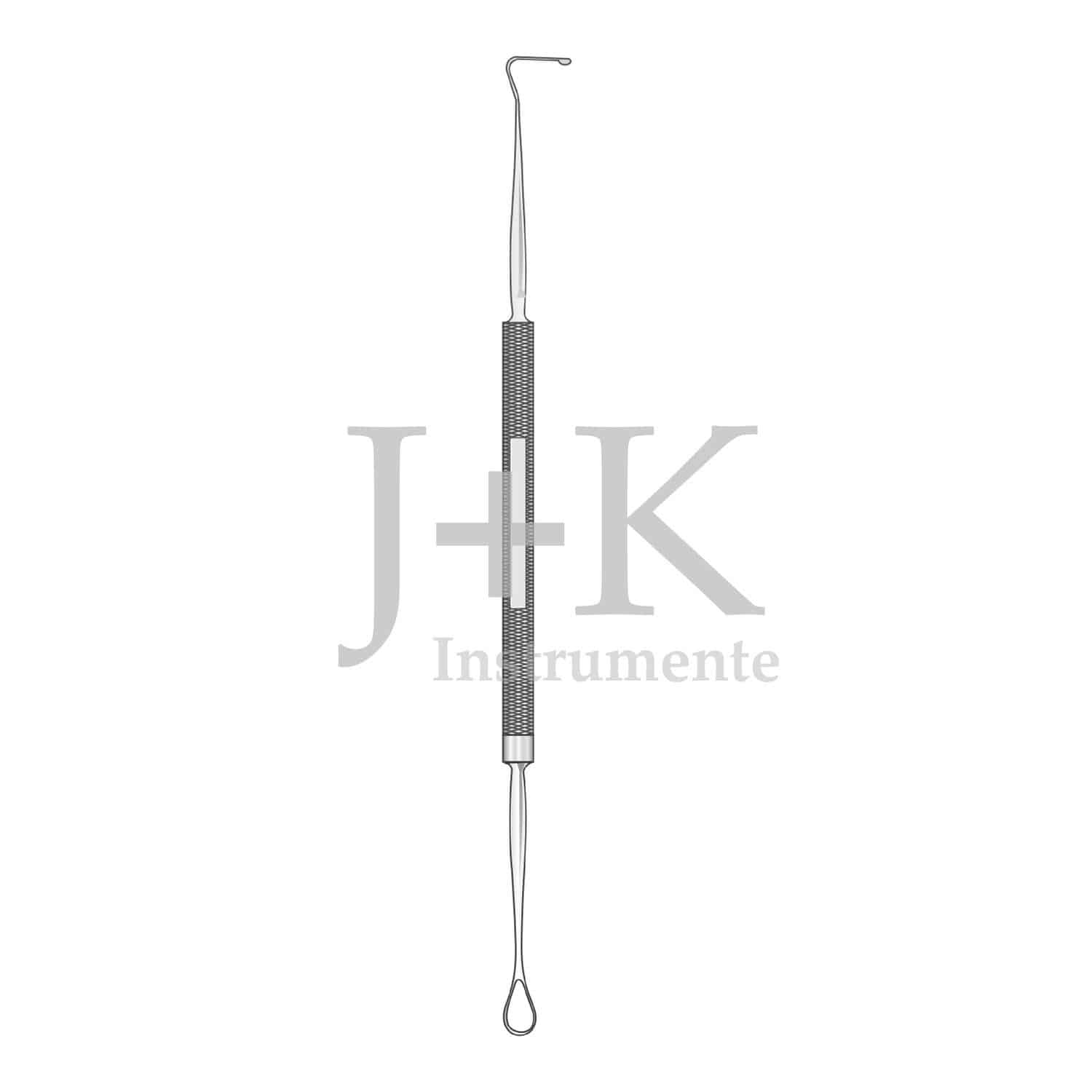 Ophthalmic surgical hook - J+K Chirurgische Instrumente