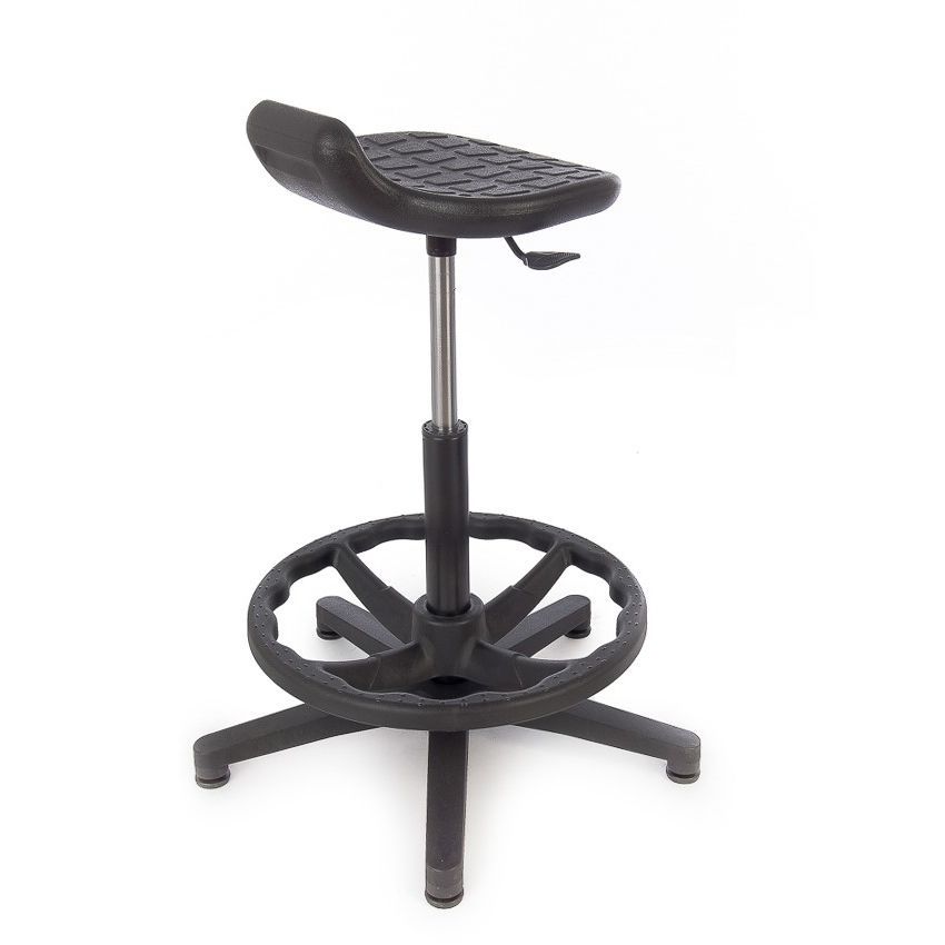 Laboratory stool - 108330 - Adexte - medical / height-adjustable / swivel