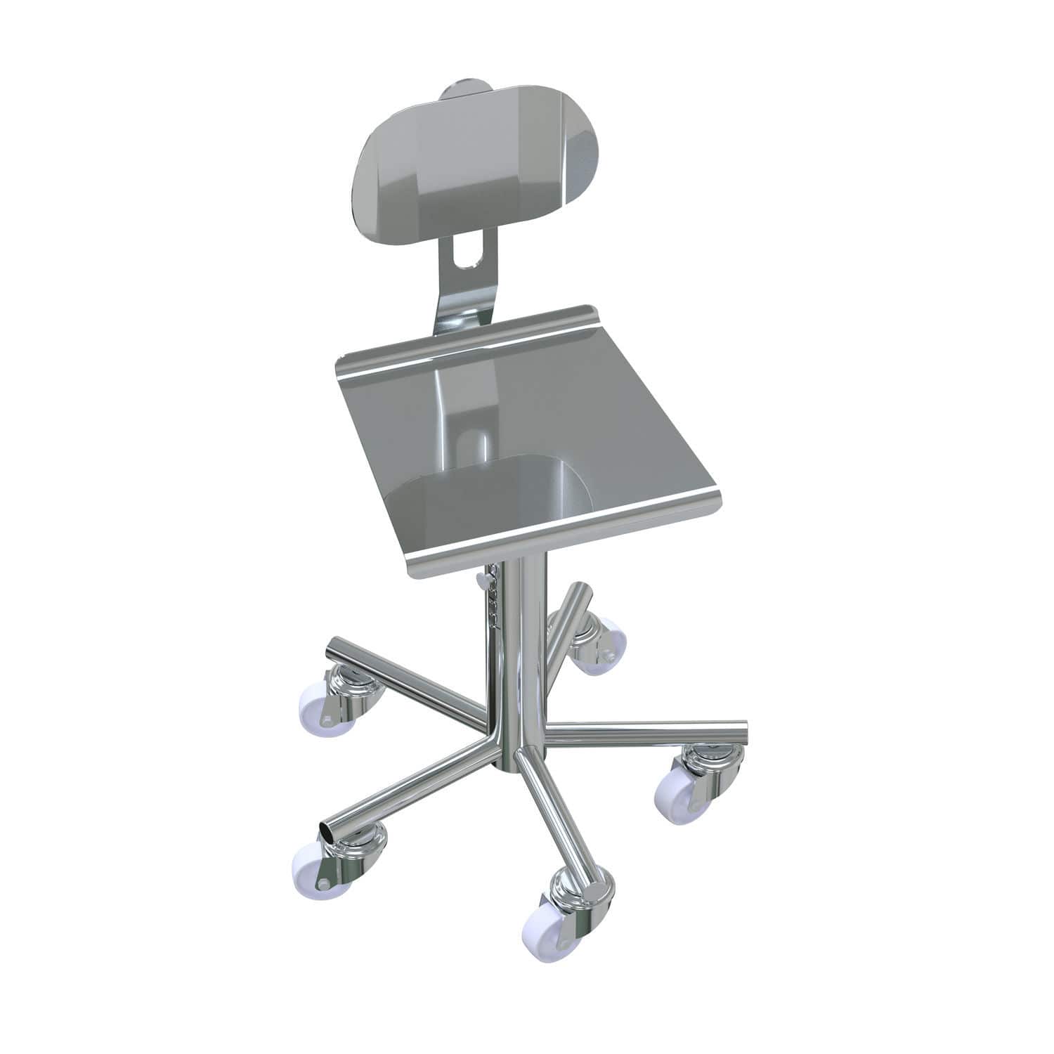 Clean room stool - 108346 - Adexte - height-adjustable / swivel / on ...