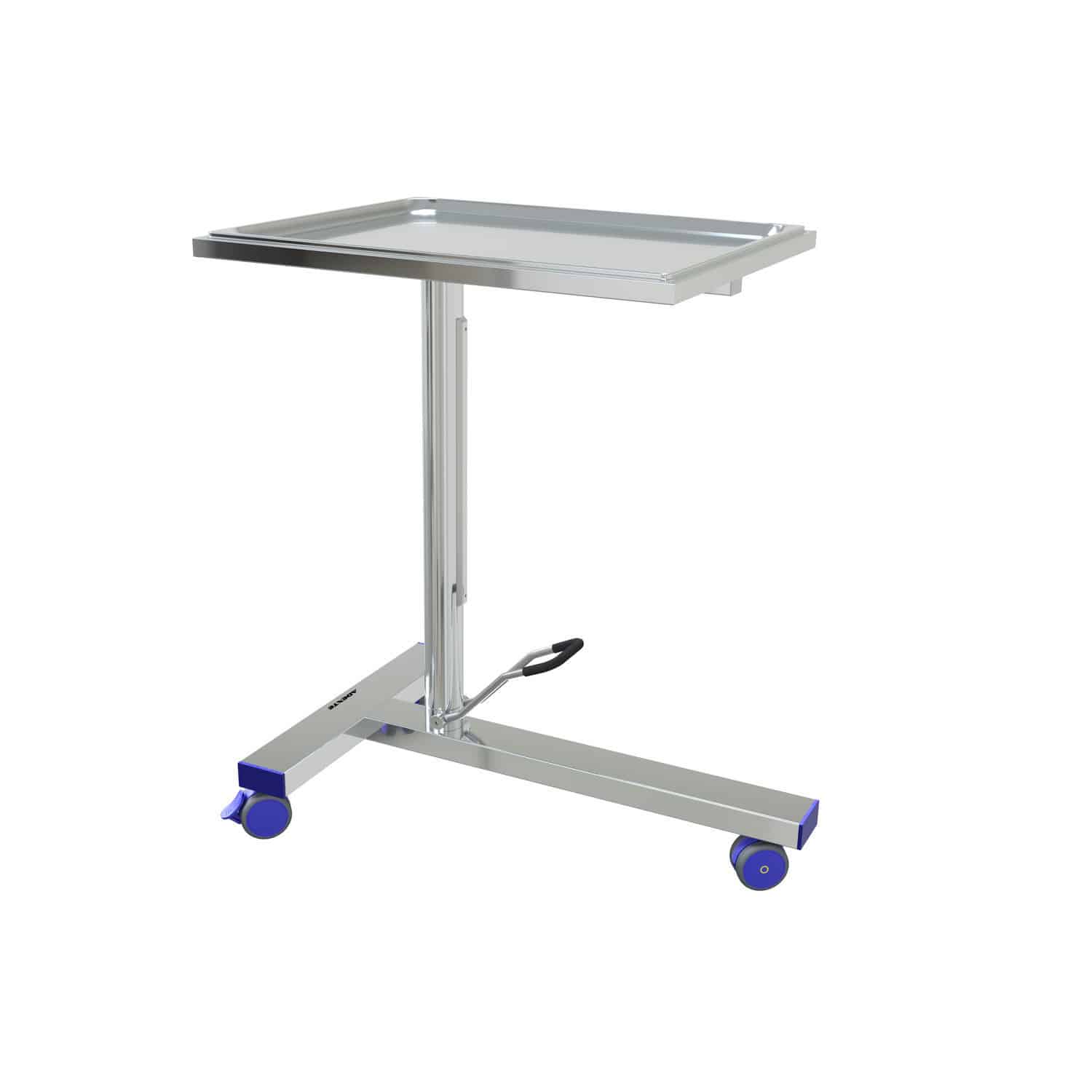 Stainless steel instrument table - 191106 - Adexte - height-adjustable