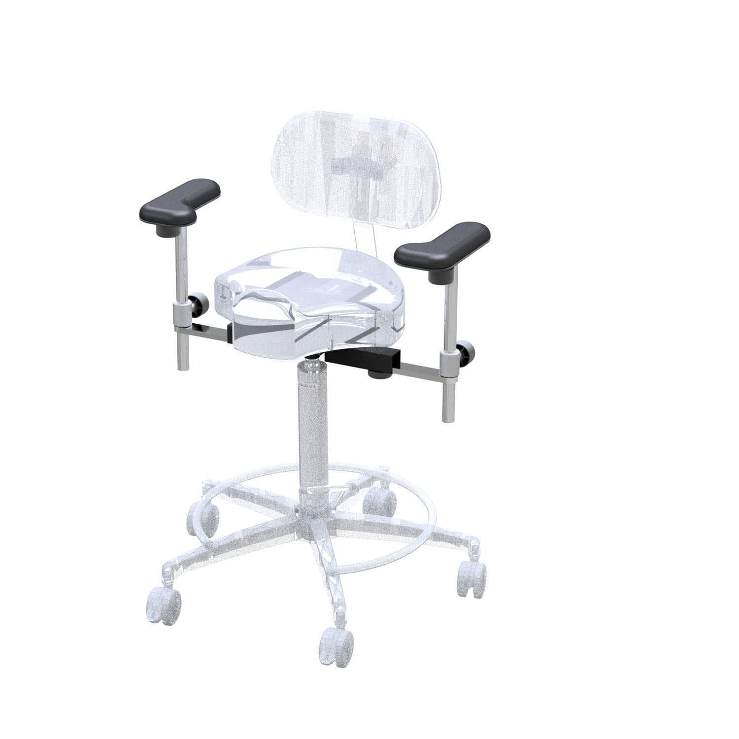 Surgical stool - 108-RGB - Adexte - height-adjustable / with armrests