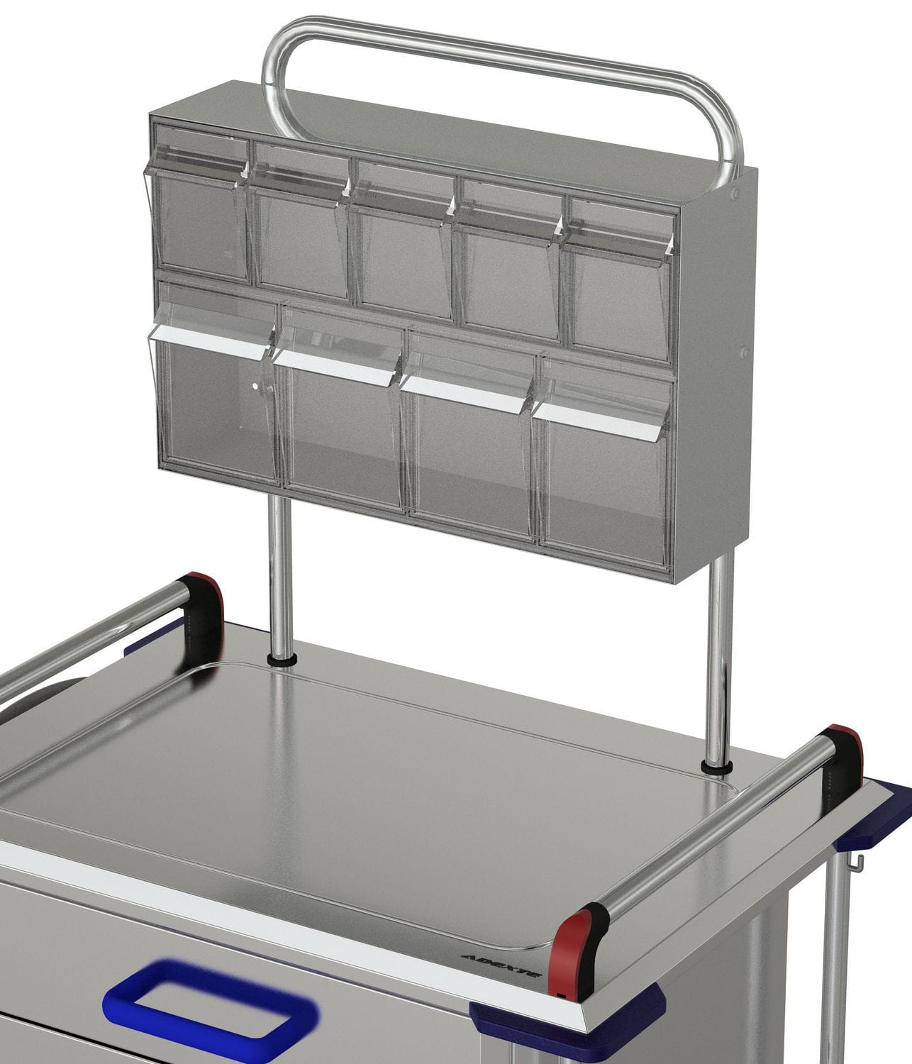 Trolley storage accessory - 15672-SP02 - Adexte - plastic / stainless steel