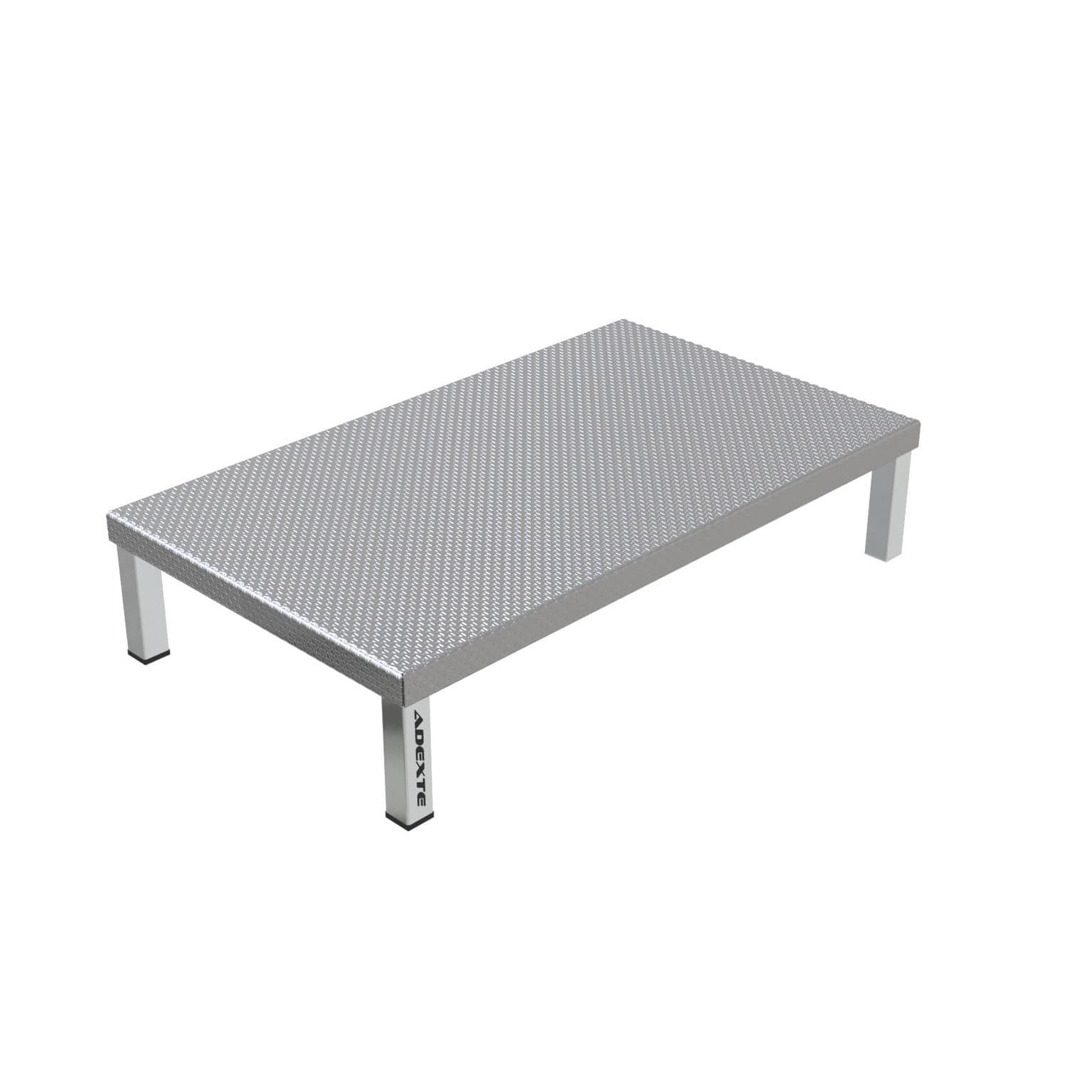 1-step step stool - 233222 - Adexte - stainless steel / non-slip