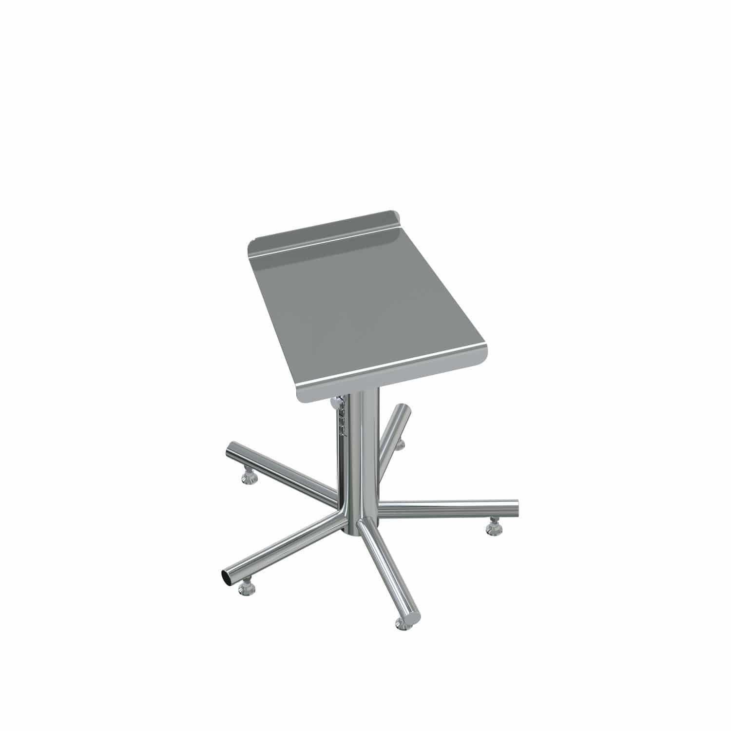 Clean room stool - 108345 - Adexte - height-adjustable / swivel / square