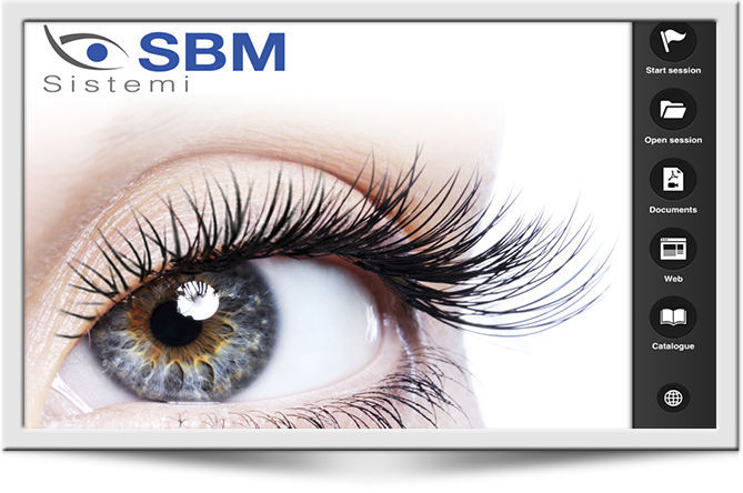 IOS simulation application - LENS EFFECT 3D - SBM Sistemi - image analysis / measurement / import